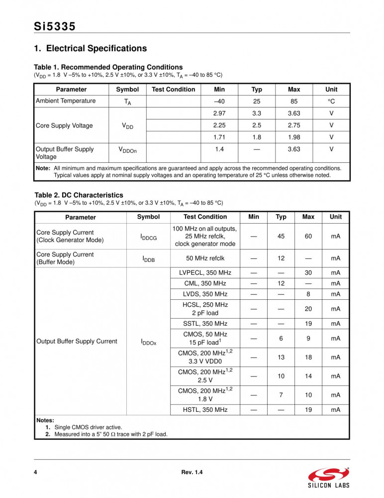 SI5335 document page 4