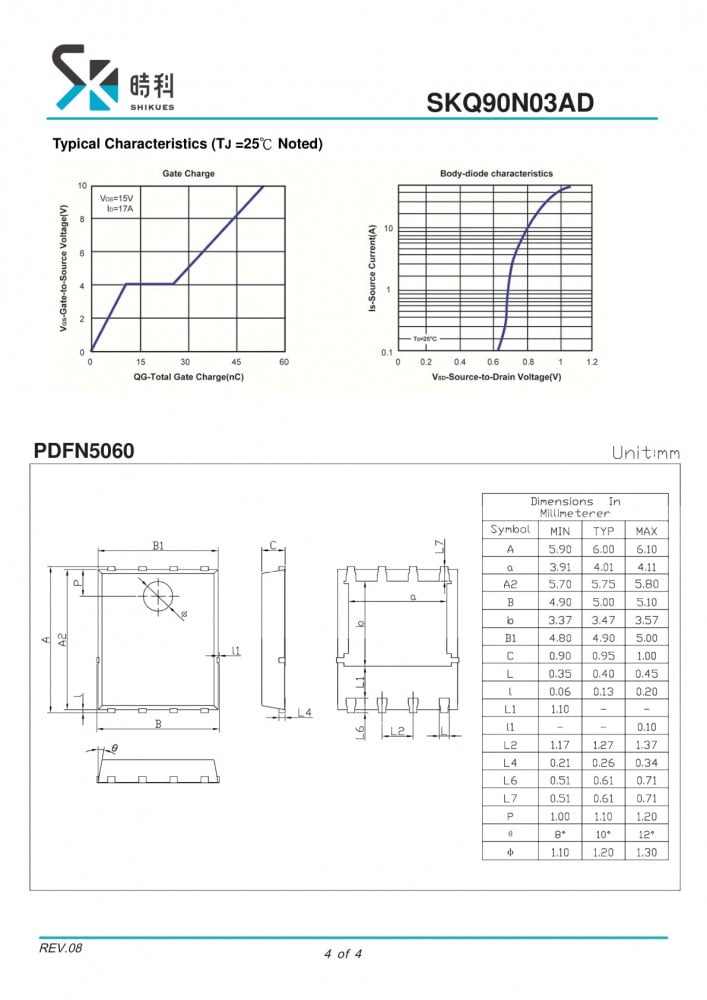 SKQ90N03AD datasheet page 4