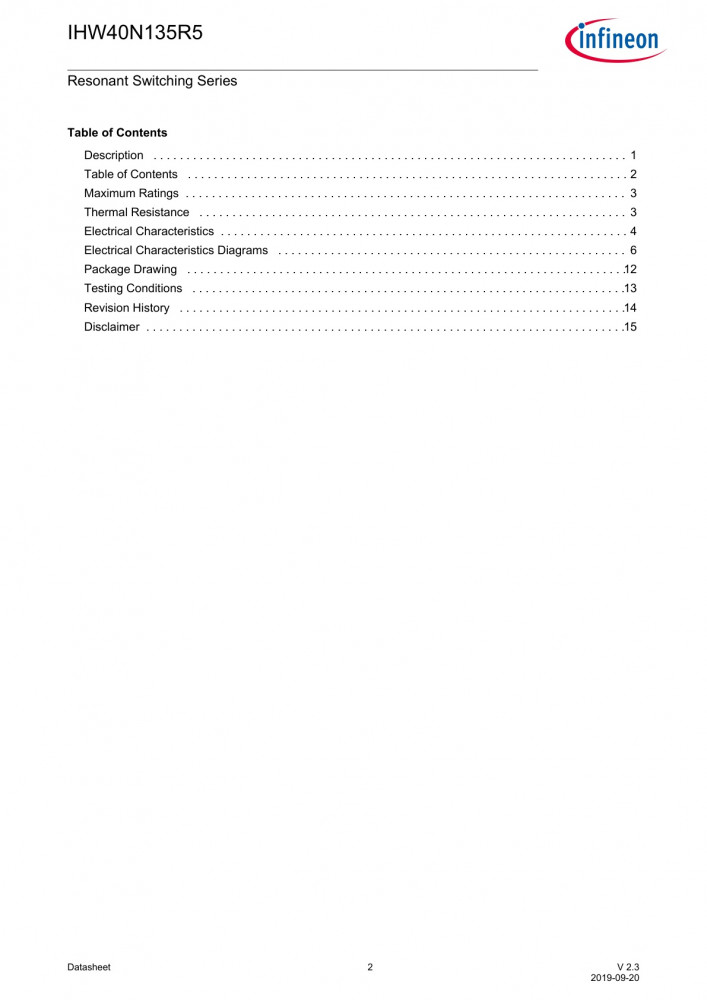 IHW40N135R5 datasheet page 2