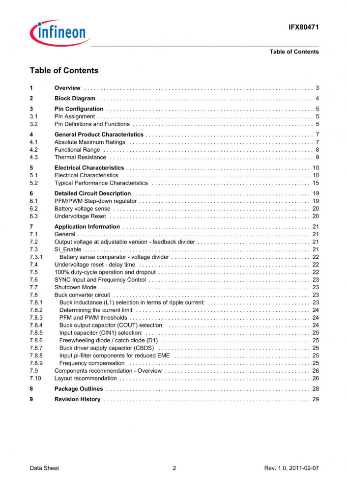 IFX80471 datasheet page 2