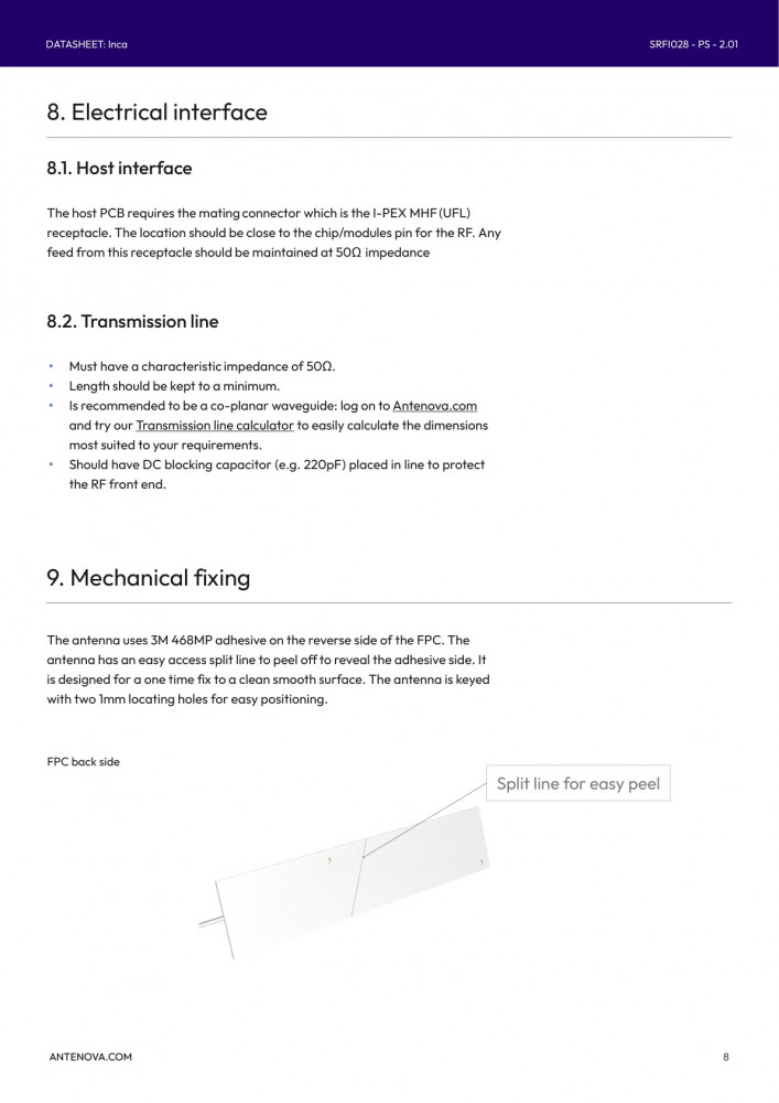 Inca datasheet page 8