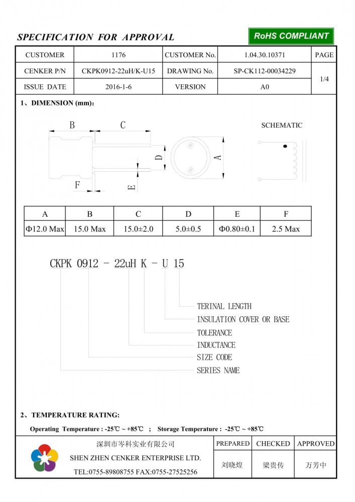 CENKER specification page 3