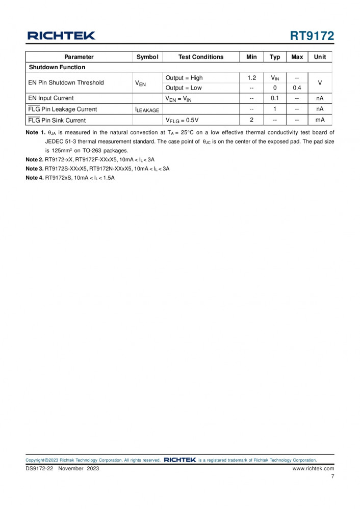 RT9172 datasheet page 7