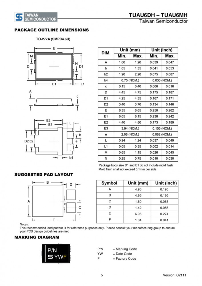 TUAU6JH datasheet preview, page 5