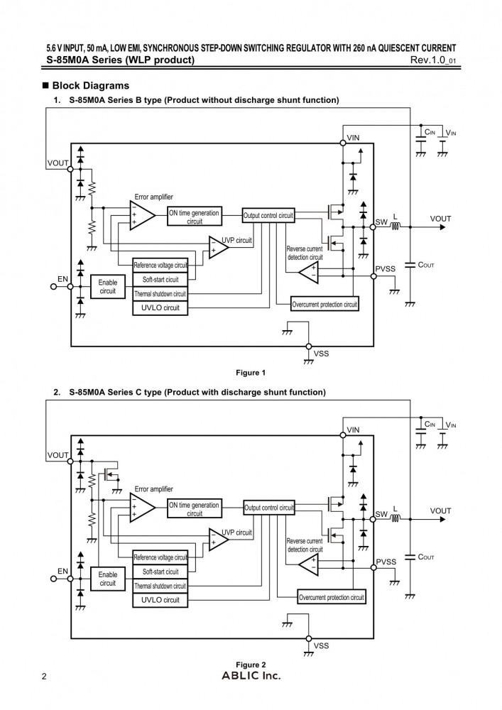 ABLIC S-85M0A datasheet page 2