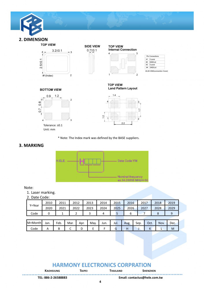 HELE X3S040000MB1H-HPZ specification page 5