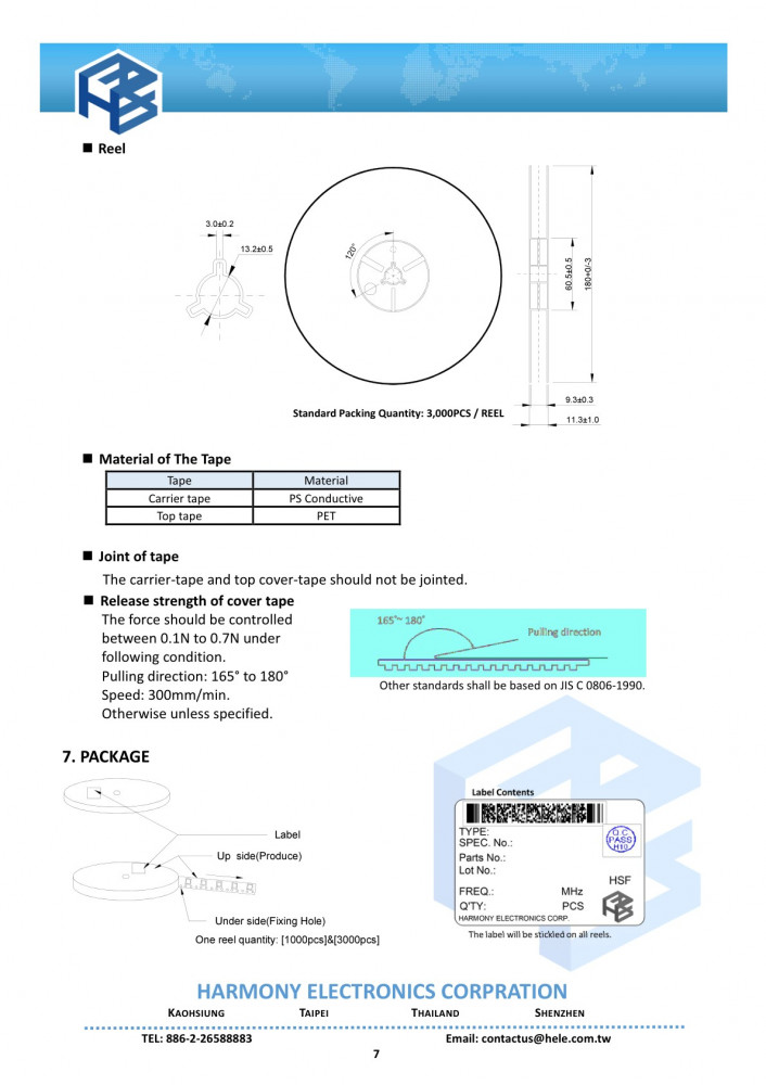 HELE X3S040000MB1H-HPZ specification page 8
