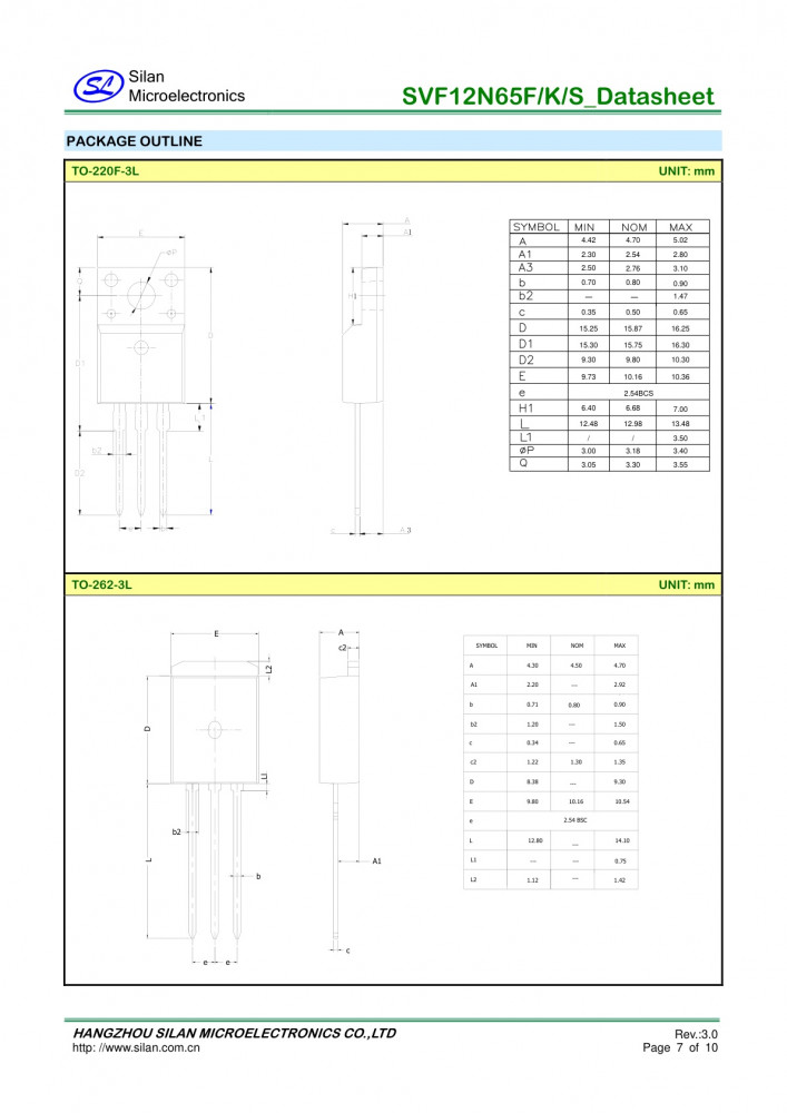 SVF12N65F datasheet page 7