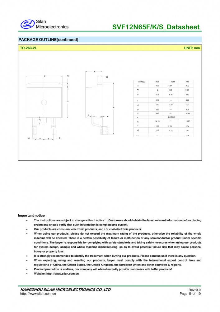 SVF12N65F datasheet page 8