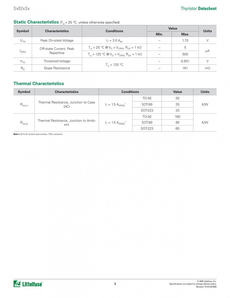 S602TSRP datasheet page 3