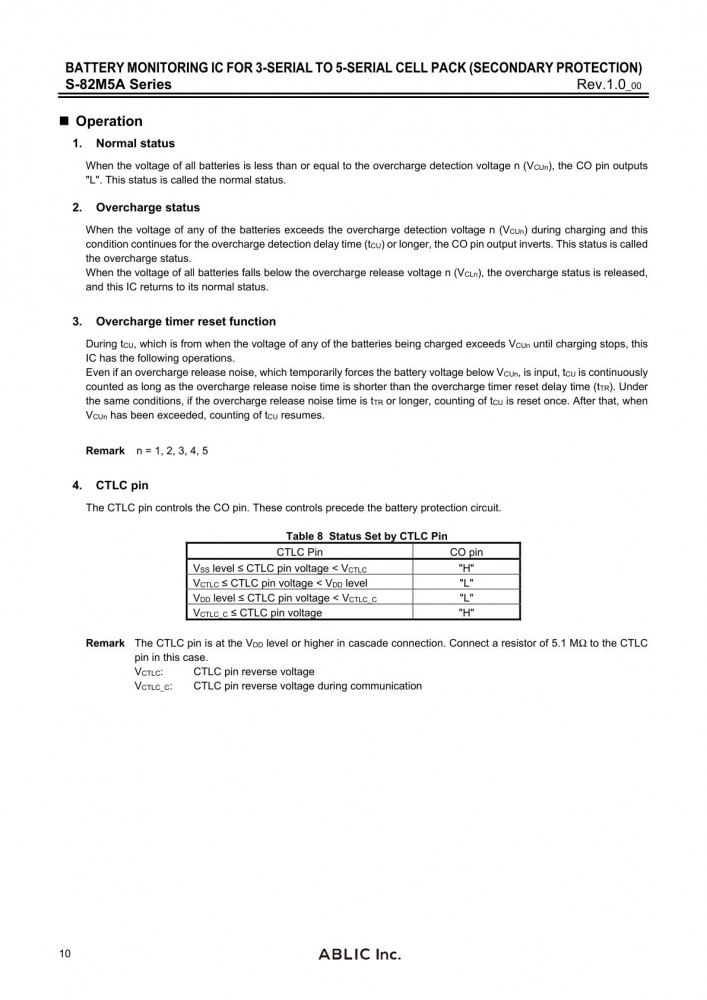 S-82M5A datasheet page 10