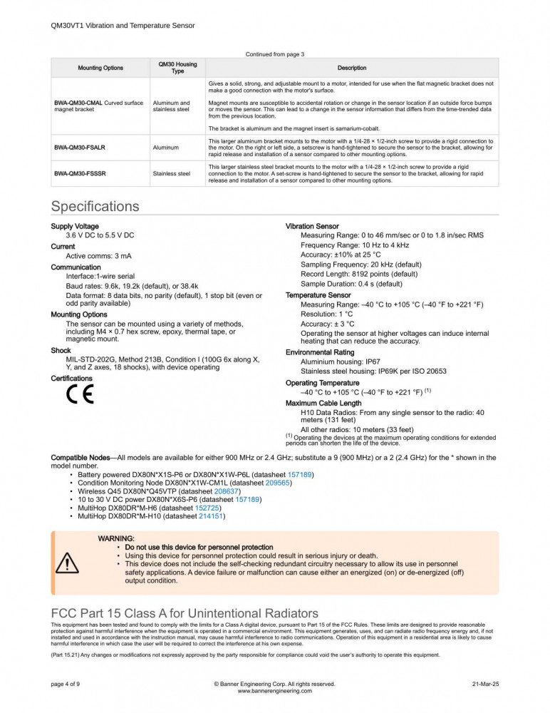 QM30VT1 technical document page 4