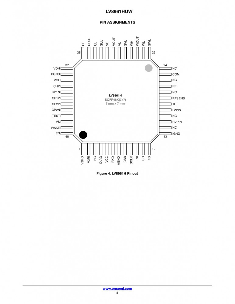 LV8961H datasheet page 5