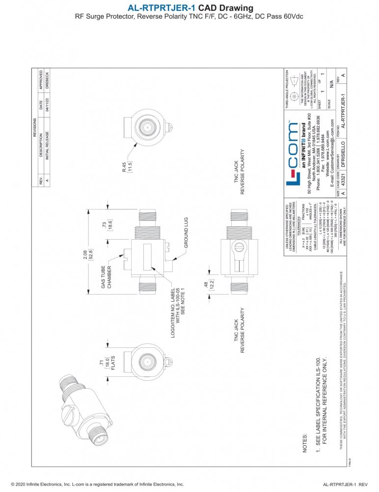 AL-RTPRTJER-1 technical document page 3