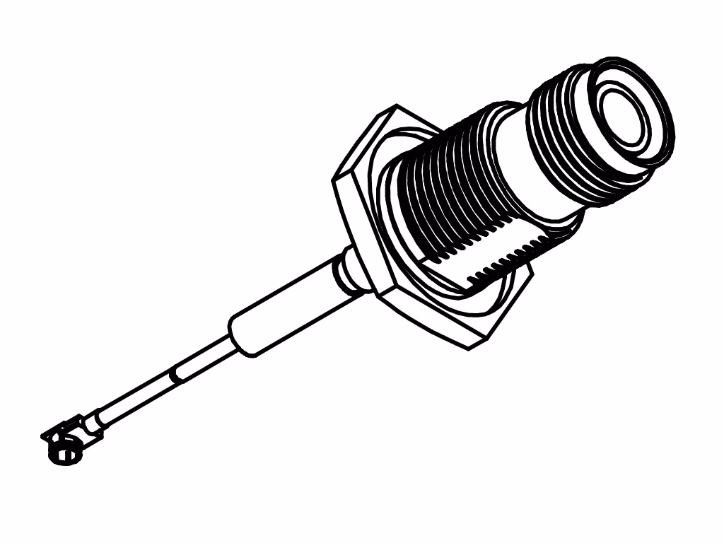 TNC Straight Bulkhead Jack RP Rear Mount to SMA Straight Plug RP on RG-316 Cable, 139.70mm Length, 50 Ohms