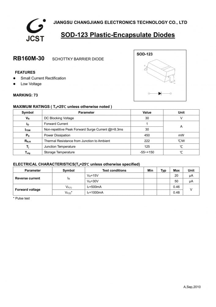 JSCJ RB160M-30 datasheet page