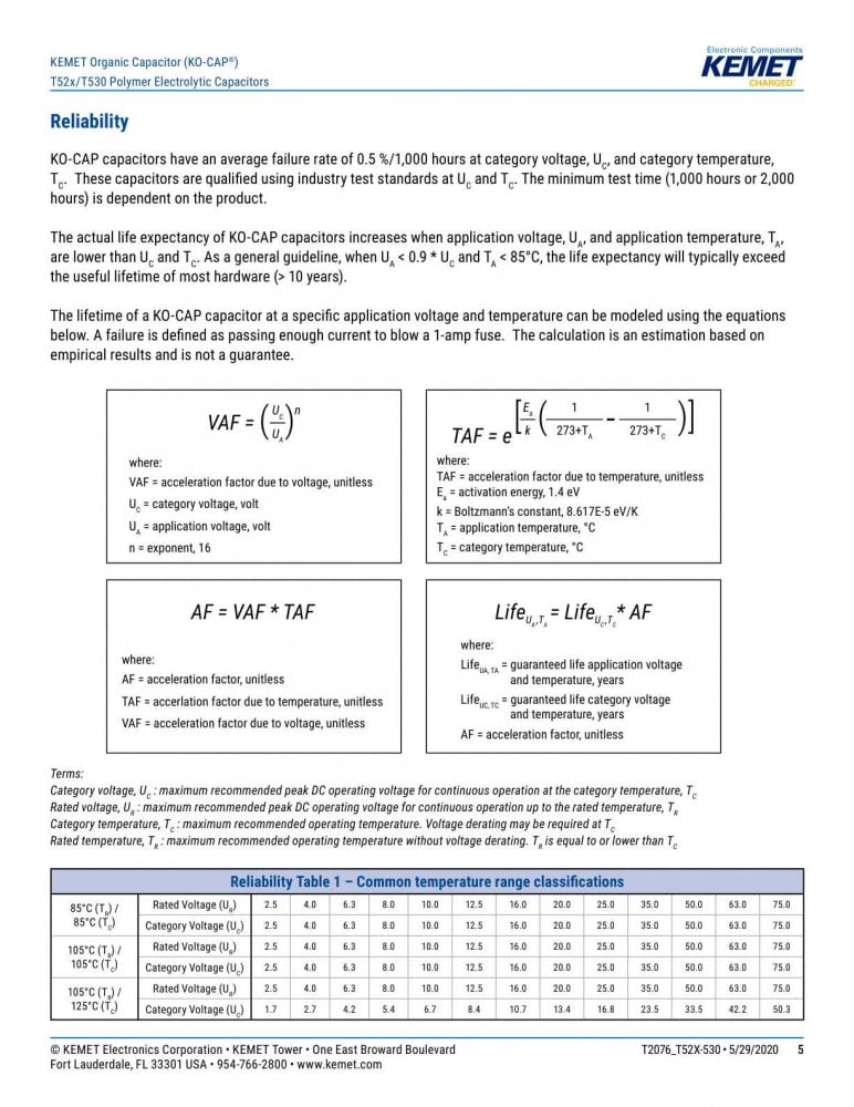 KEMET KO-CAP datasheet page 5