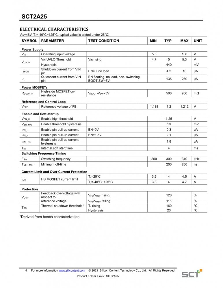 SCT2A25STER datasheet page 4