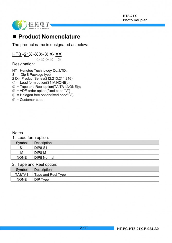 HT8-213 datasheet page 3