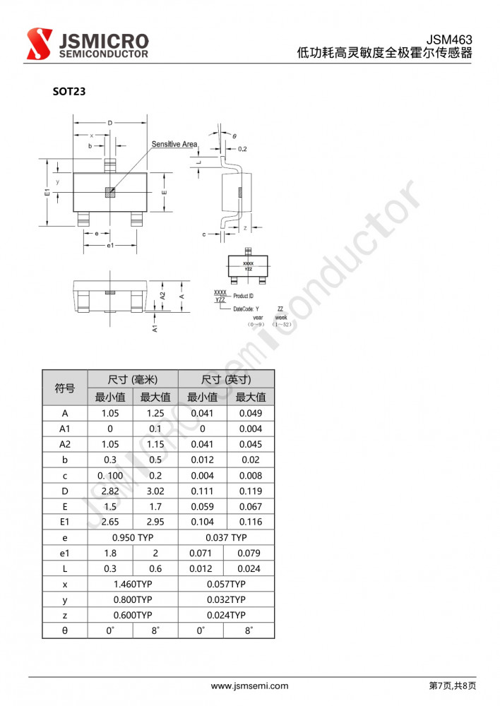 JSM463 datasheet page 7