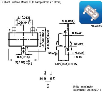 Kingbright KM-23ESGC Single Bipolar Transistor for sale