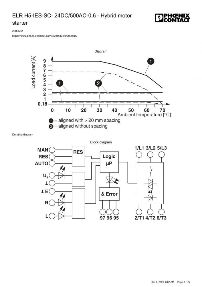 Phoenix Contact 2900582 technical document page 8