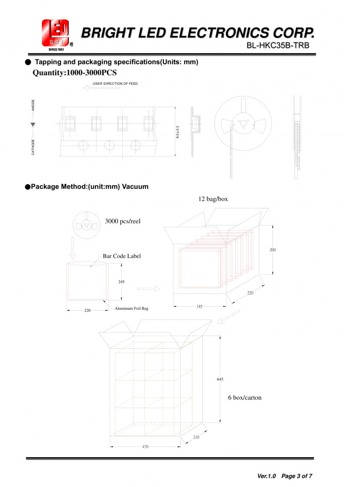 BL-HKC35B-TRB datasheet page 3