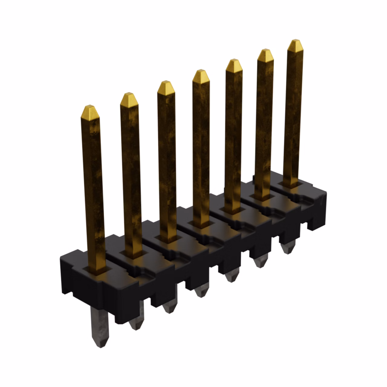 KK 396 Breakaway Header, Vertical, 7 Circuits, 0.38µm Gold (Au) Selective Plating, Pin Length 21.34mm for sale