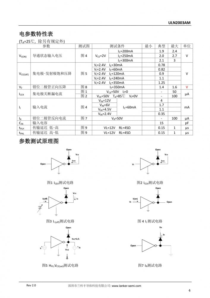 ULN2003AM datasheet page 4