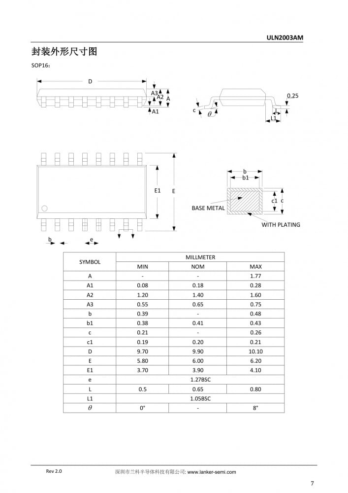 ULN2003AM datasheet page 7