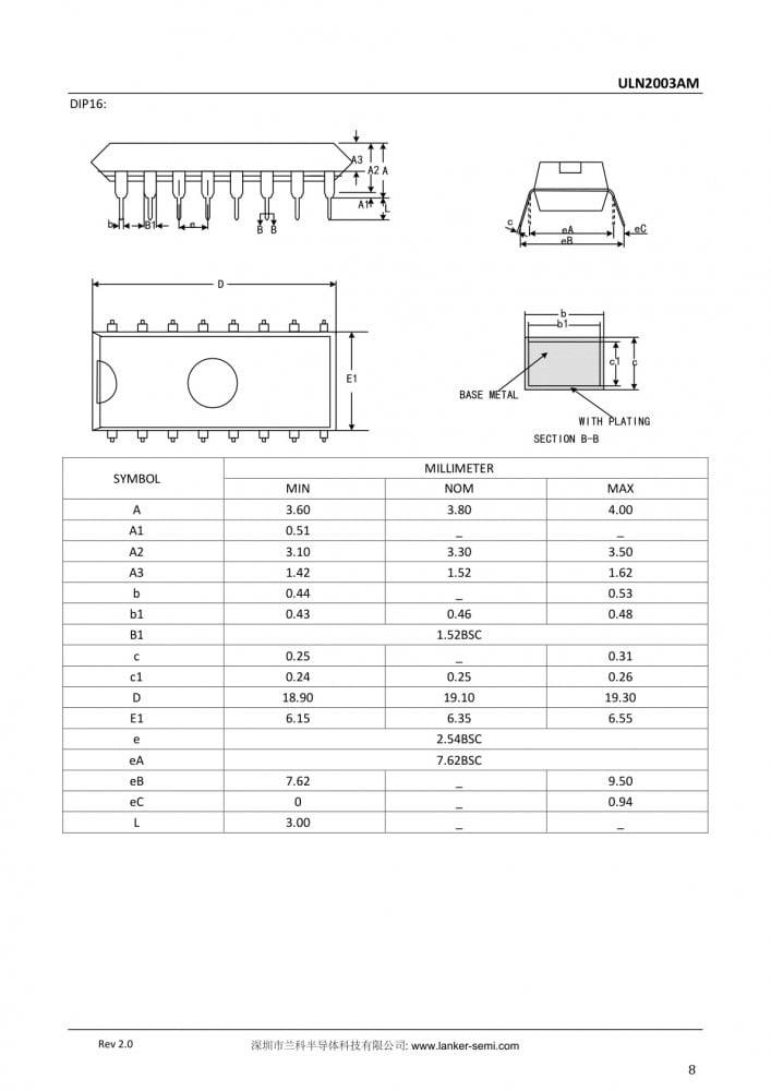 ULN2003AM datasheet page 8