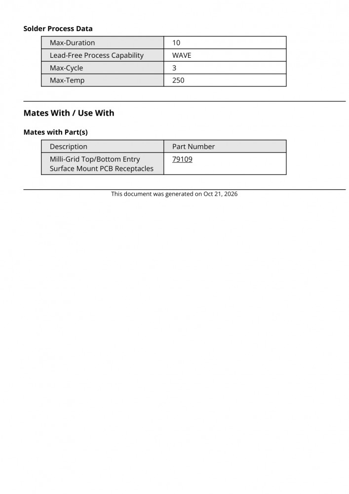 MOLEX 877610006 technical document preview, page 4