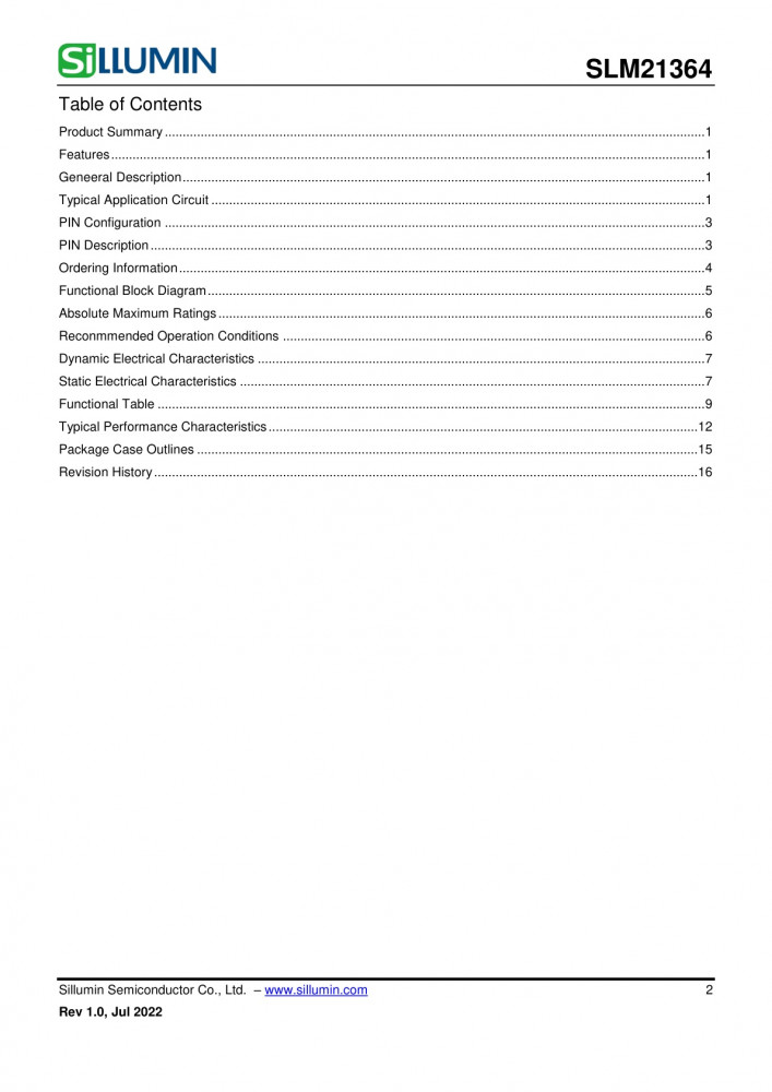 SLM21364 datasheet page 2