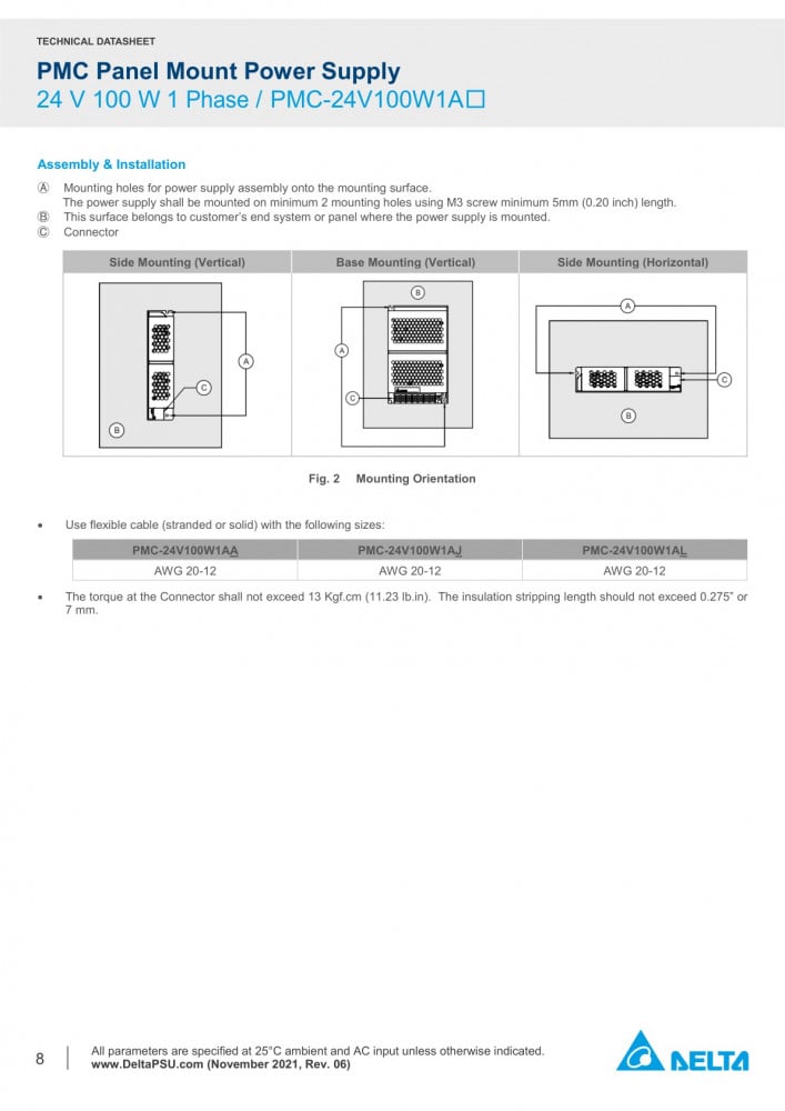 DELTA PMC datasheet page 8