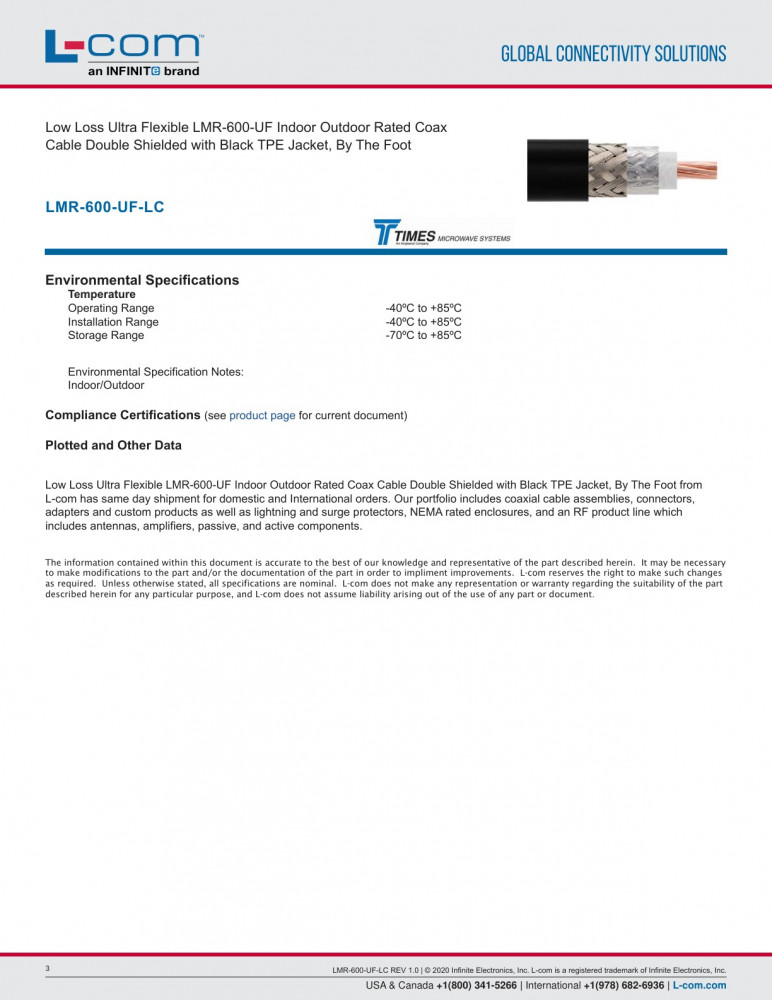 LMR-600-UF-LC technical document page 3