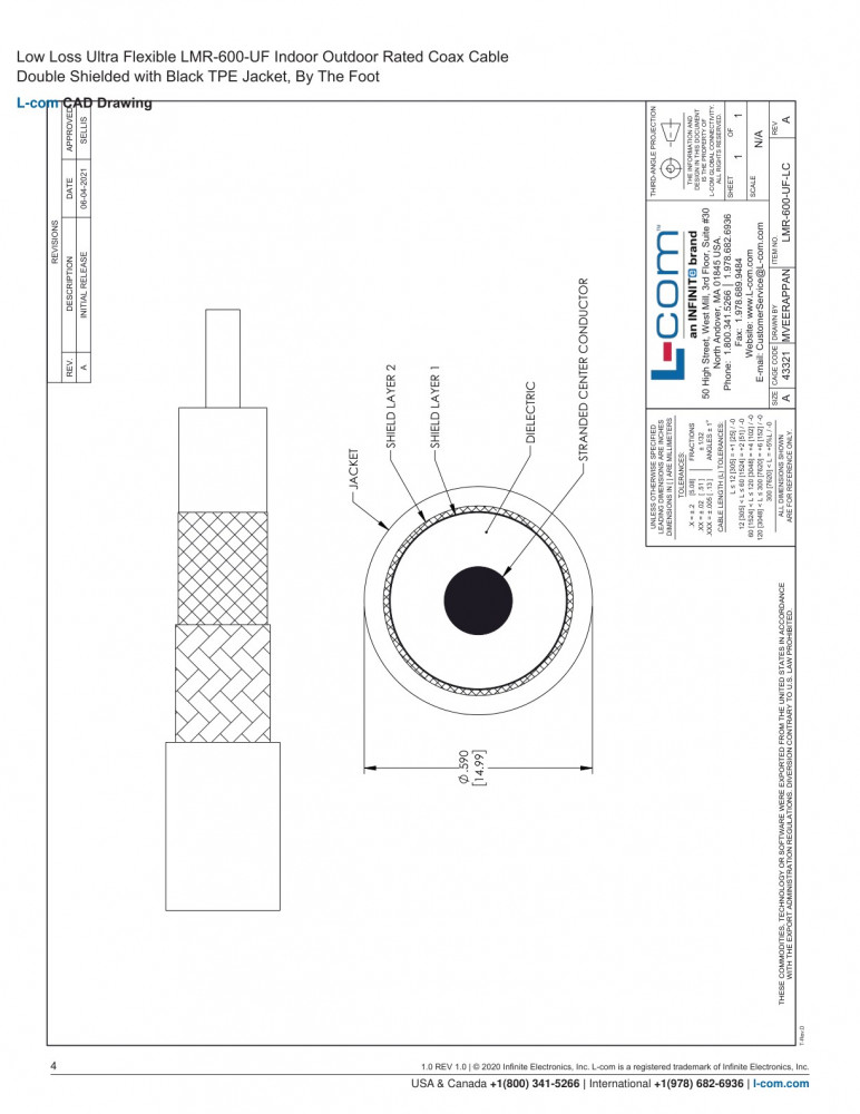 LMR-600-UF-LC technical document page 4
