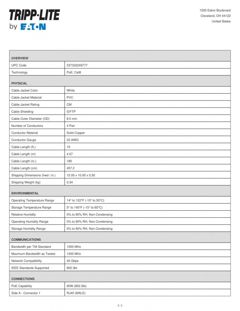 N272-015-WH technical document page 2