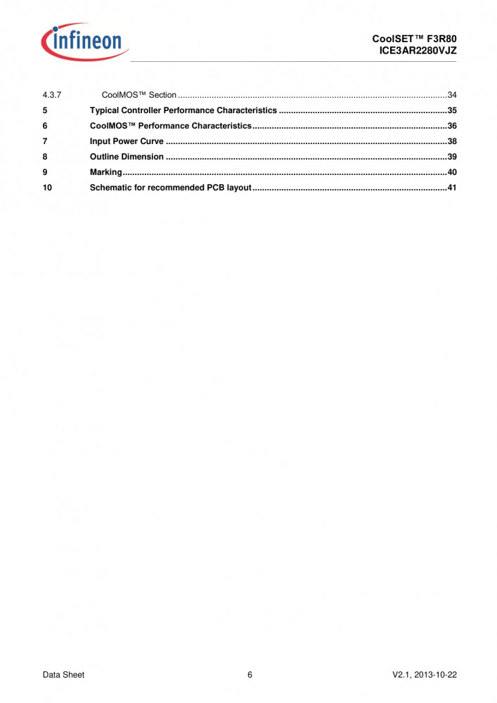 ICE3AR2280VJZ datasheet page 6