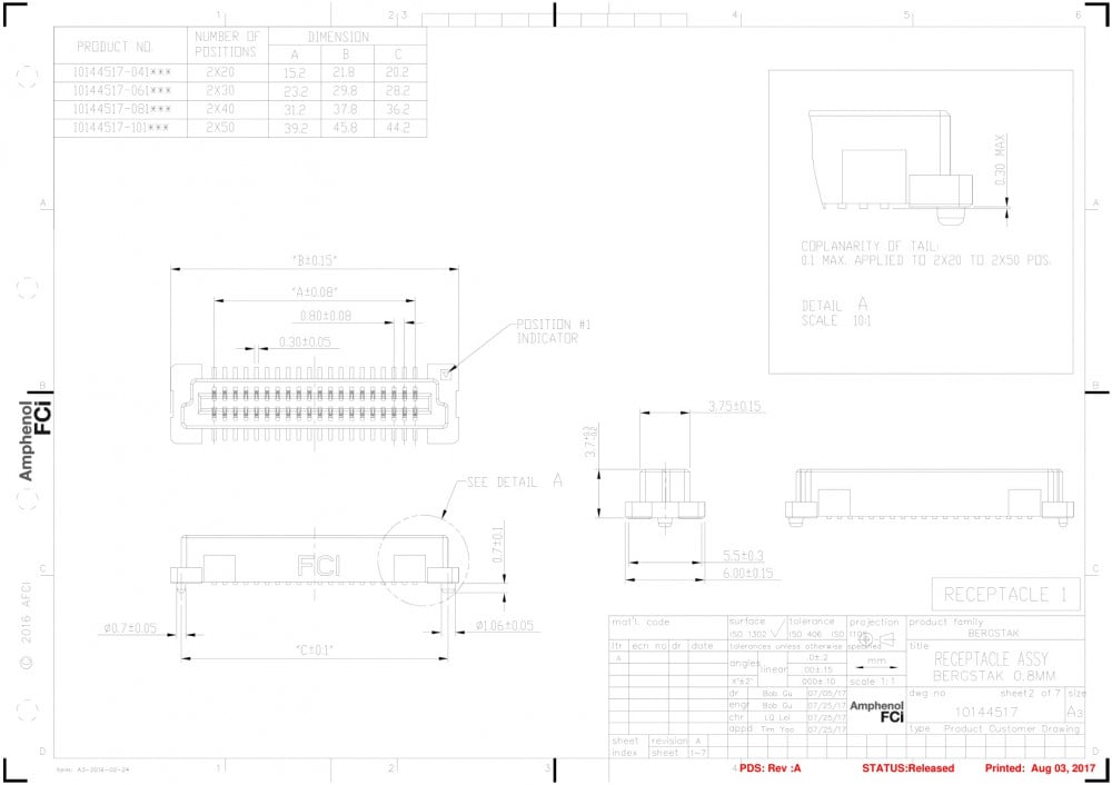 Amphenol 10144517 drawing page 2
