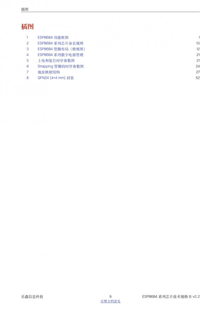 ESP8684 technical document page 10