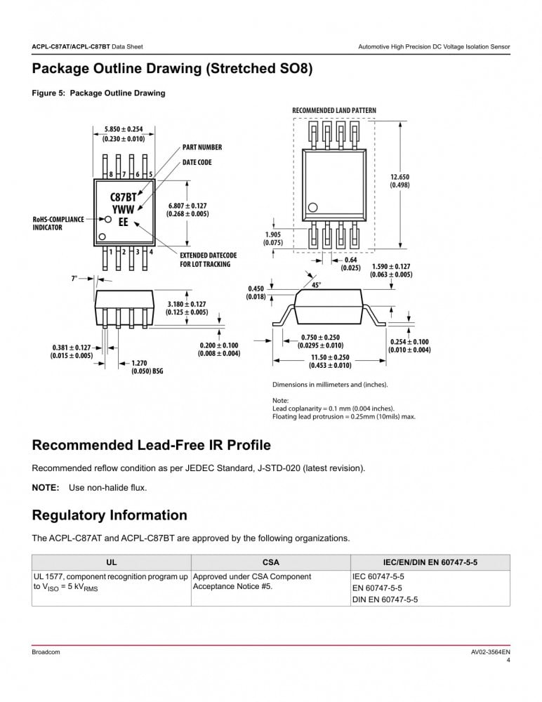 ACPL-C87BT datasheet page 4