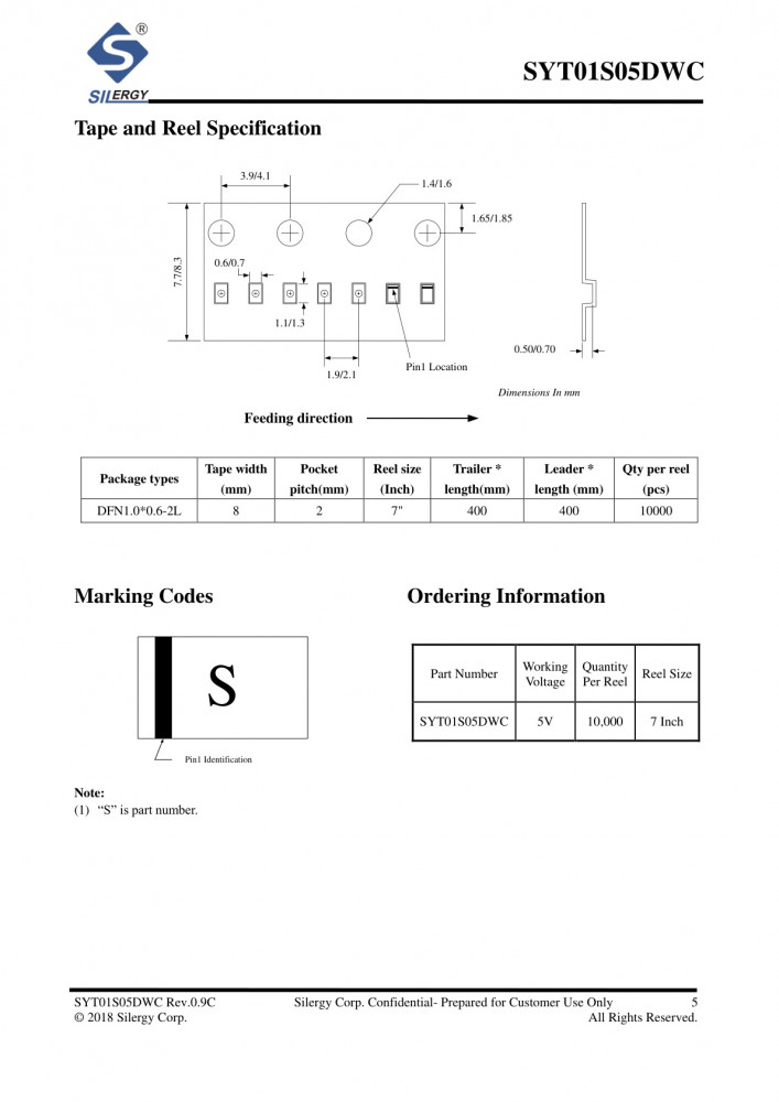 SYT01S05DWC datasheet page 5