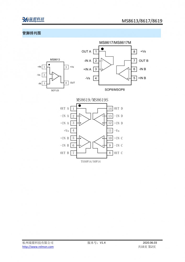 MS8619 datasheet page 2
