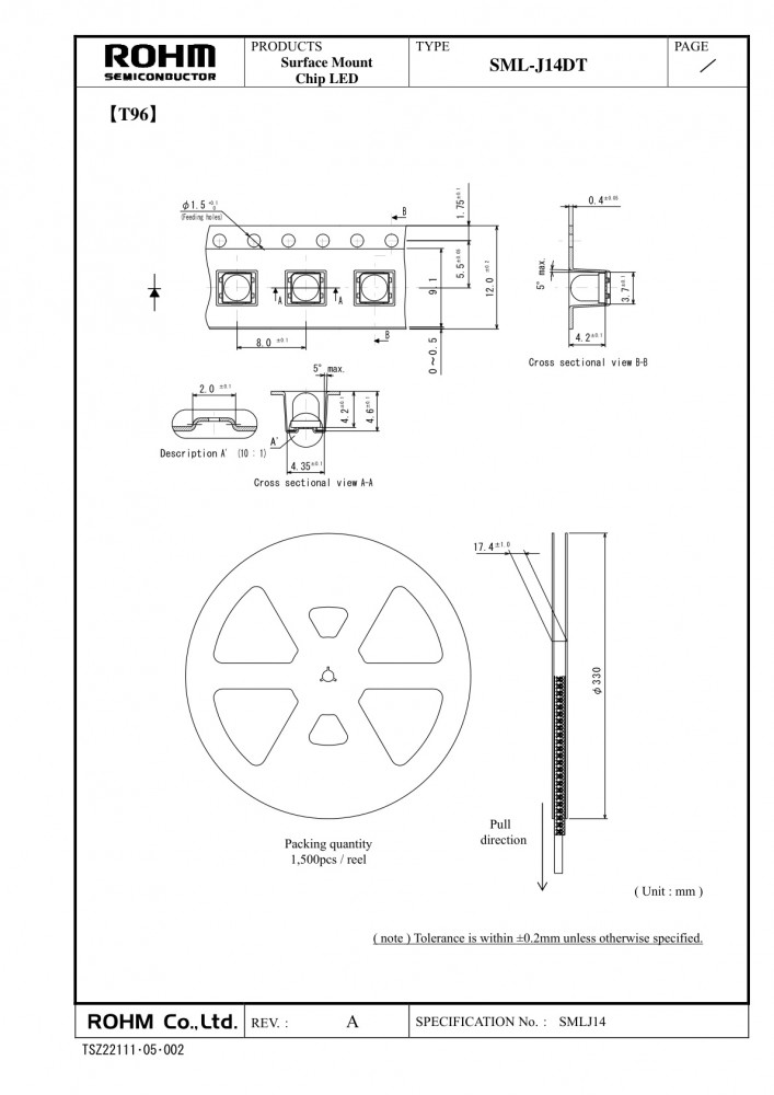 SML-J14DTT96 specification page 3