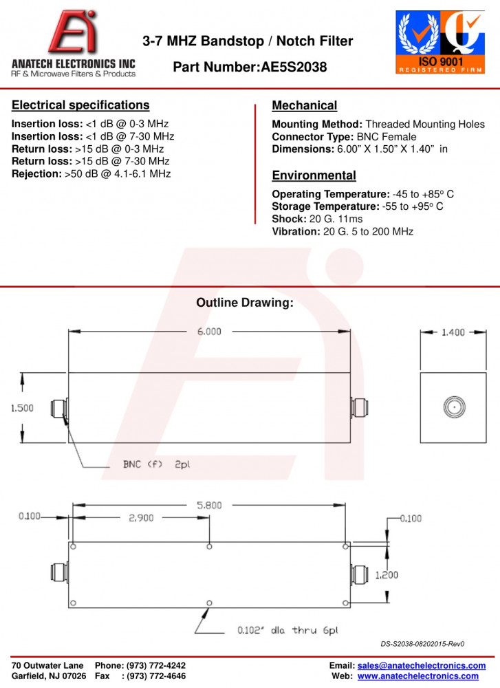 AE5S2038 datasheet page