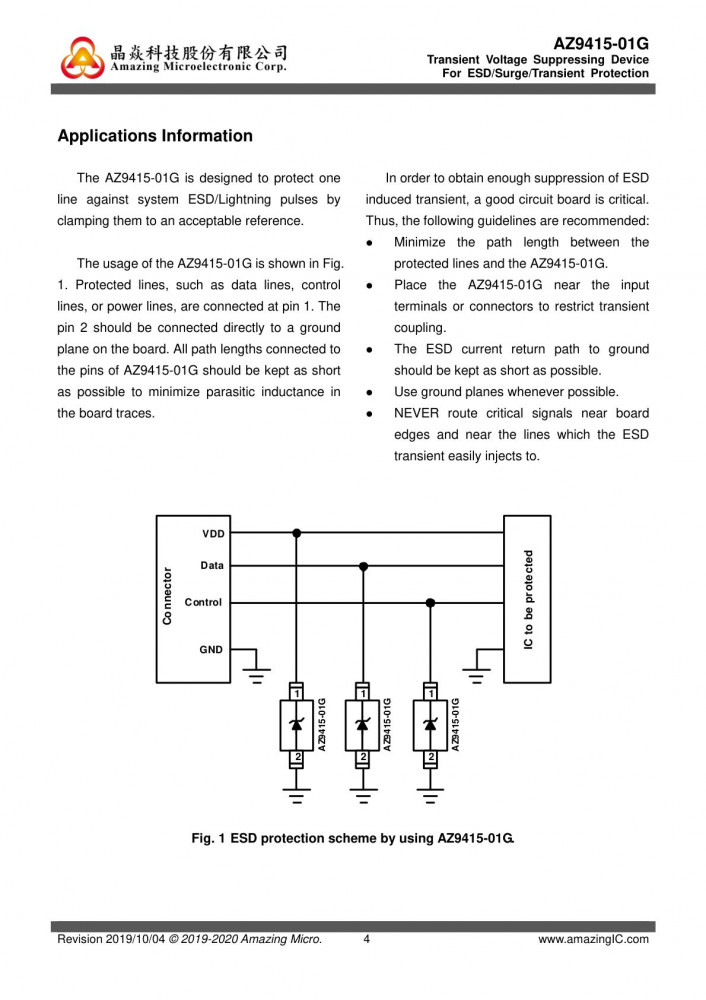 AZ9415-01G technical document page 4