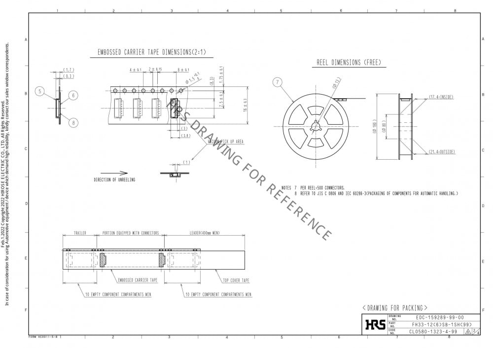 HRS FH33-12(6)SB-1SH(99) drawing page 2