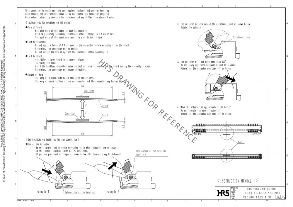 HRS FH33-12(6)SB-1SH(99) instruction page 3
