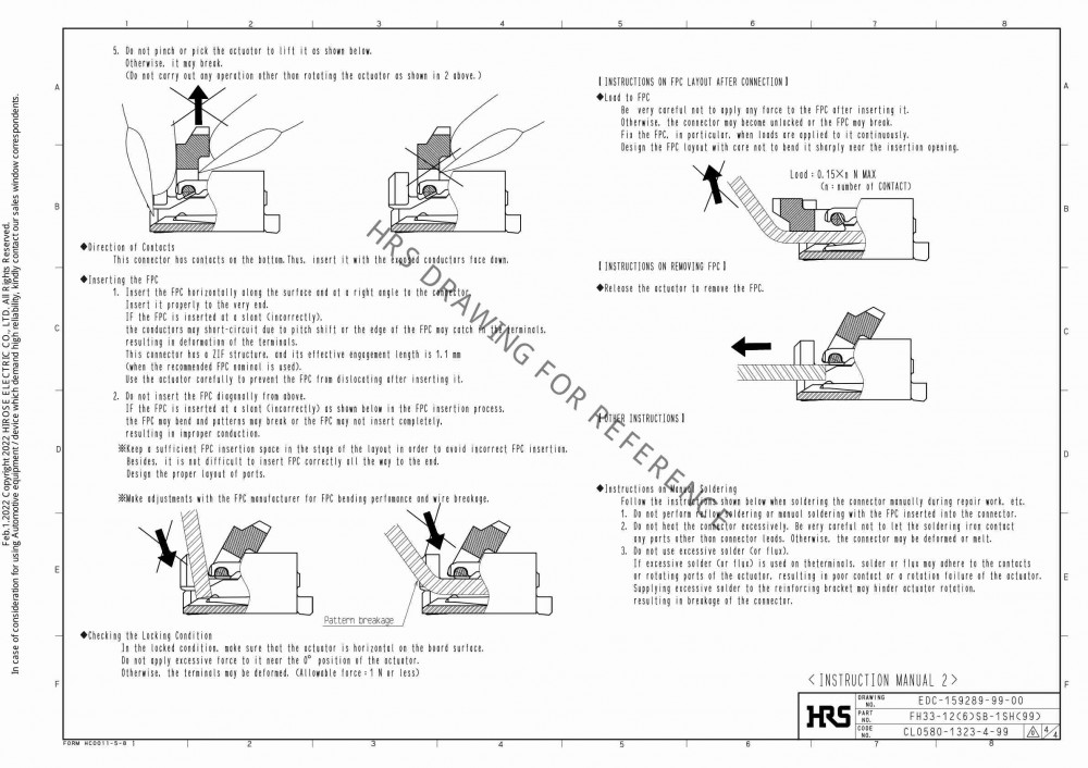 HRS FH33-12(6)SB-1SH(99) instruction page 4