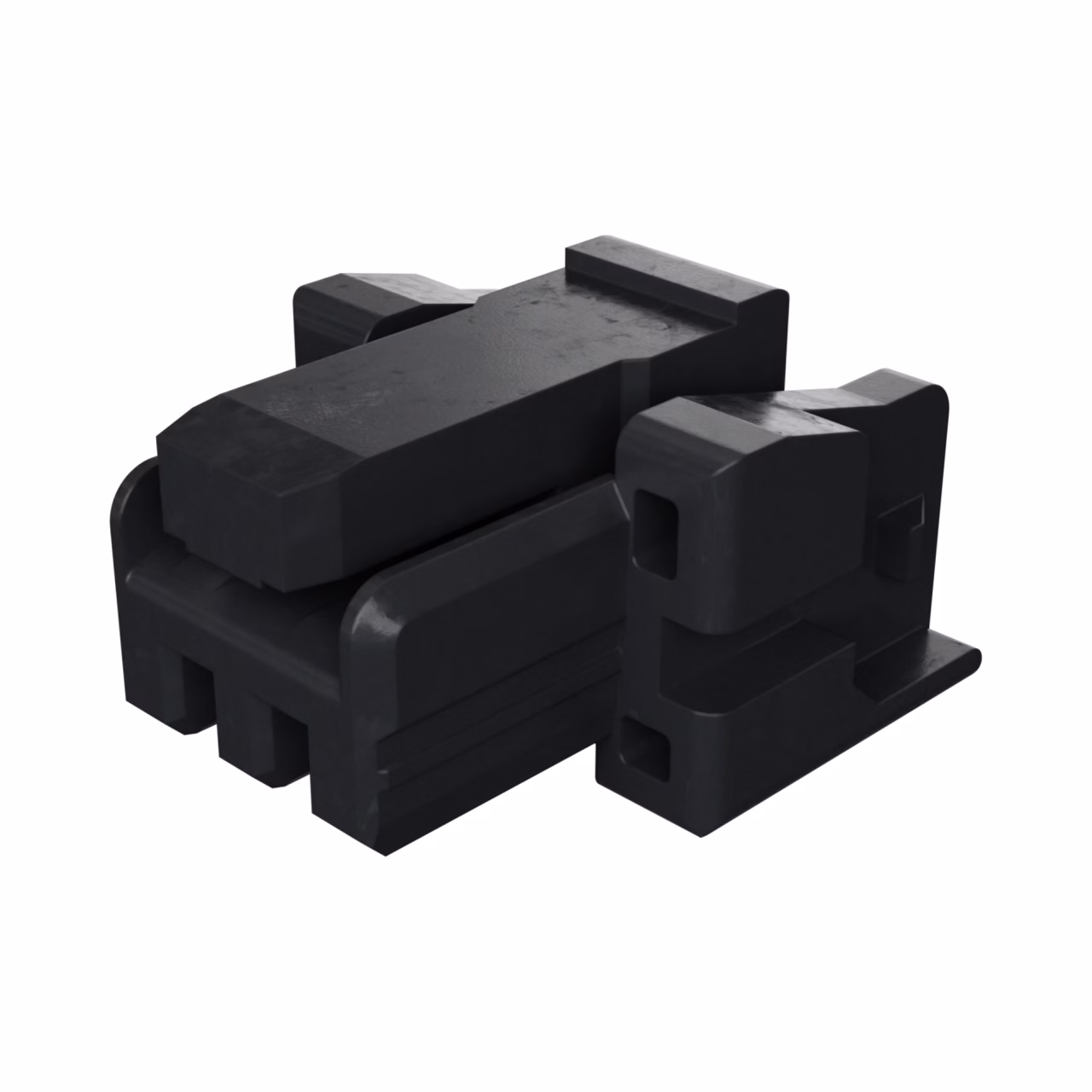 Micro-Lock Plus TPA Type Receptacle Housing, 1.25mm Pitch, Low-Halogen, Single Row, Positive Lock, 2 Circuits, Black for sale